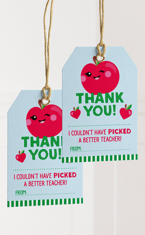 End of the Year Teacher Gift Ideas | Apple Thank You Gift Card Holder ...