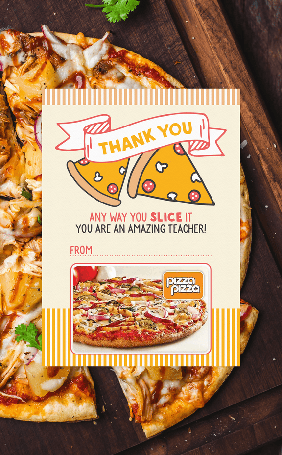 Teacher Appreciation Gift Ideas | Pizza Gift Card Holder – ARRA Creative