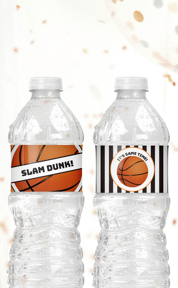 Printable Basketball Water Bottle Labels – ARRA Creative