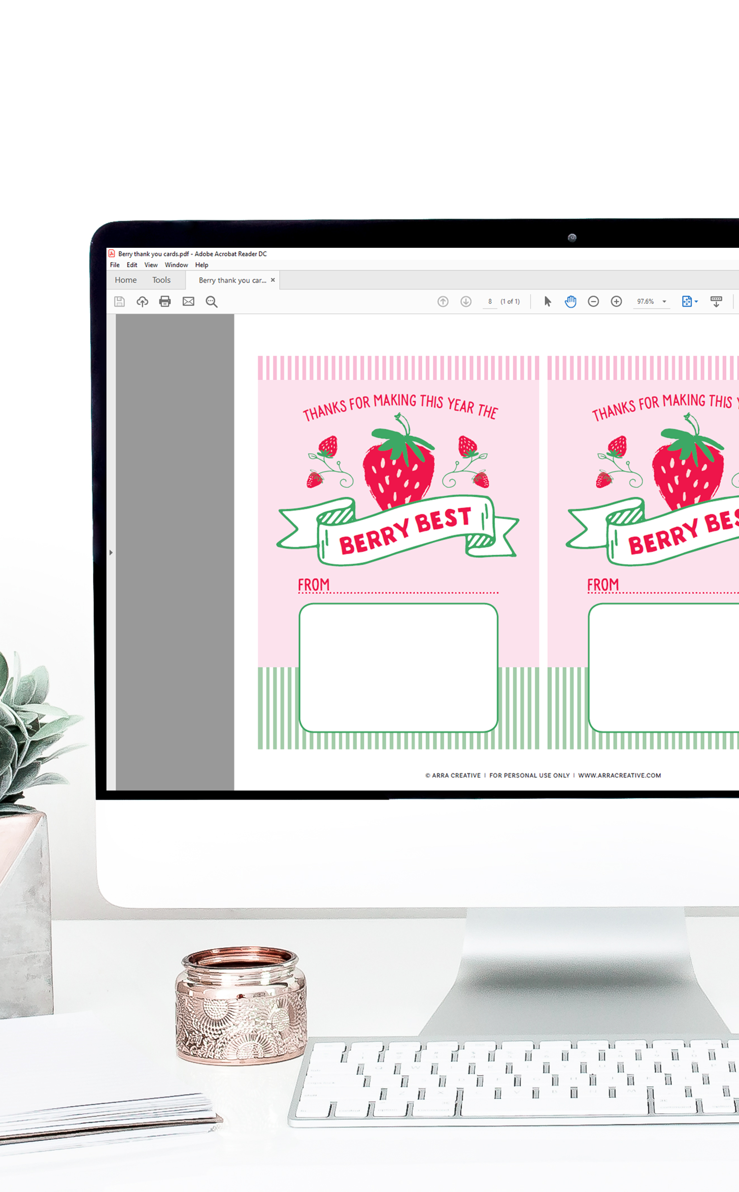 End of the Year Teacher Gift Ideas | Berry Sweet Gift Card Holder ...