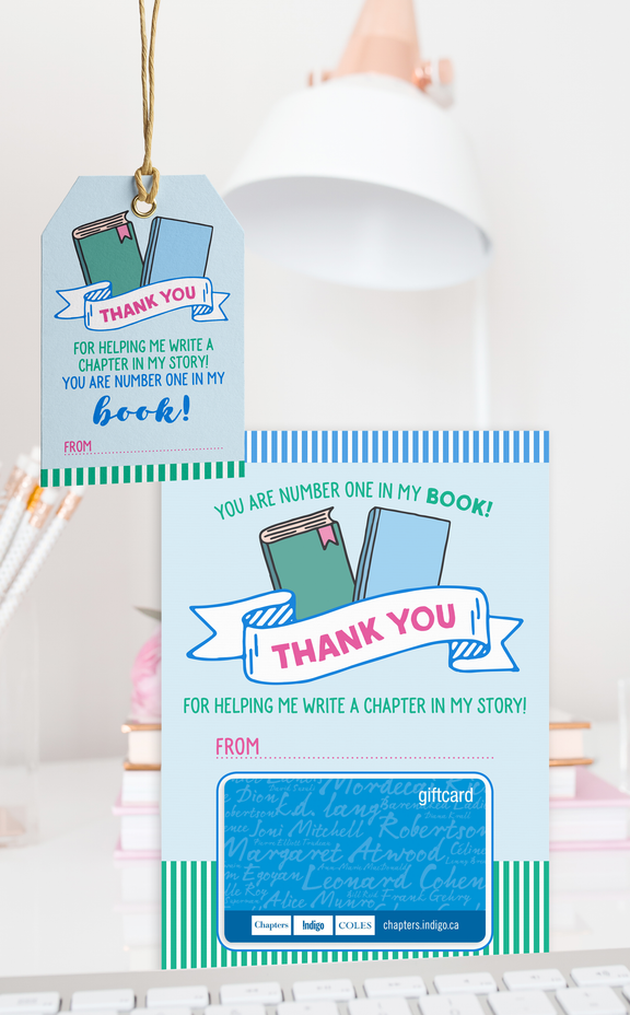 Teacher Thank You Gift Ideas | Book Lover Gift Tags + Thank You Card ...