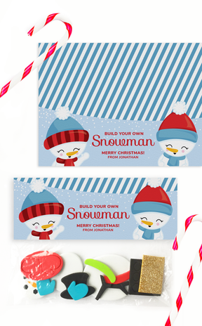 Build Your Own Snowman Treat Bag Topper | Kids Party Favour Ideas ...