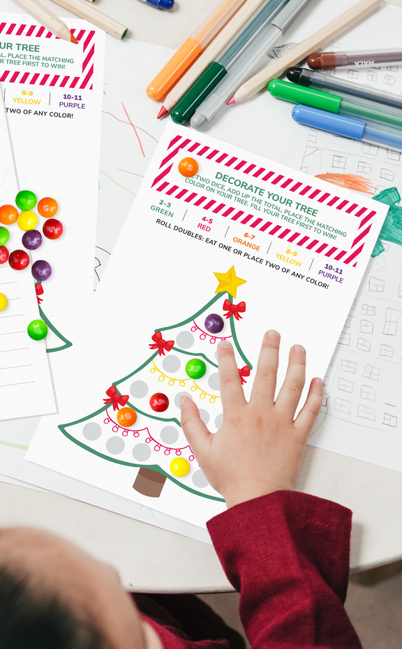 Printable Christmas Tree Game for Kids | Decorate Your Tree Game – ARRA ...