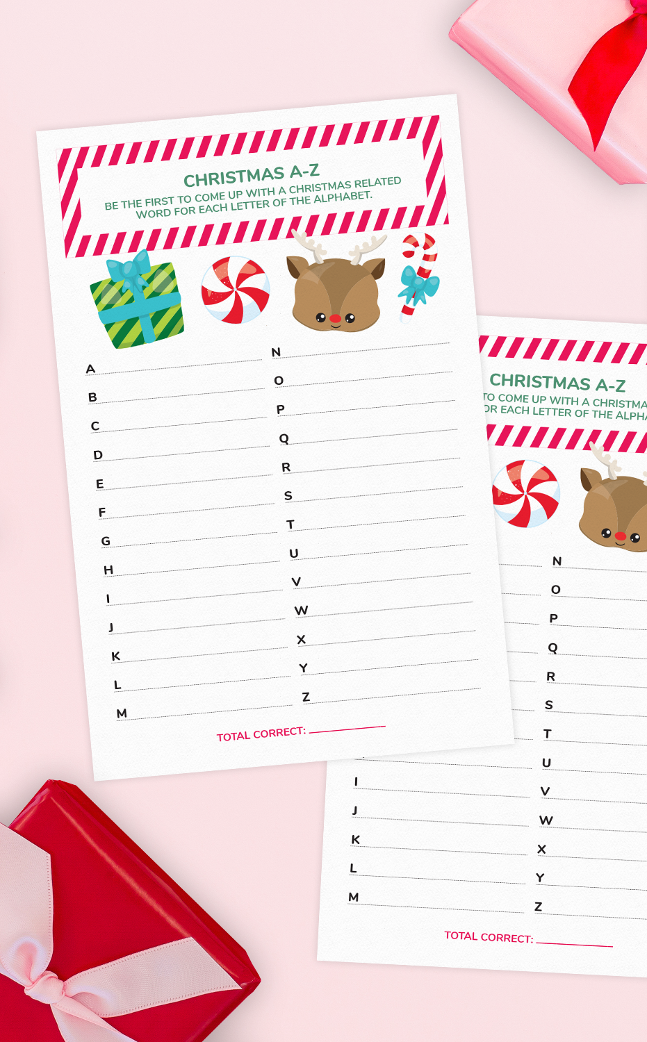 Christmas A-Z Game | Printable Family Game – ARRA Creative