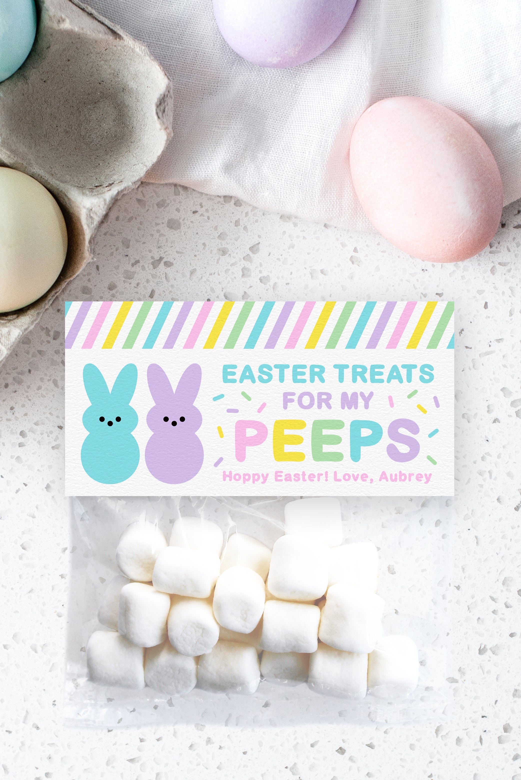 Easter Peeps Treat Bag Toppers for School Classroom Gifts – ARRA Creative