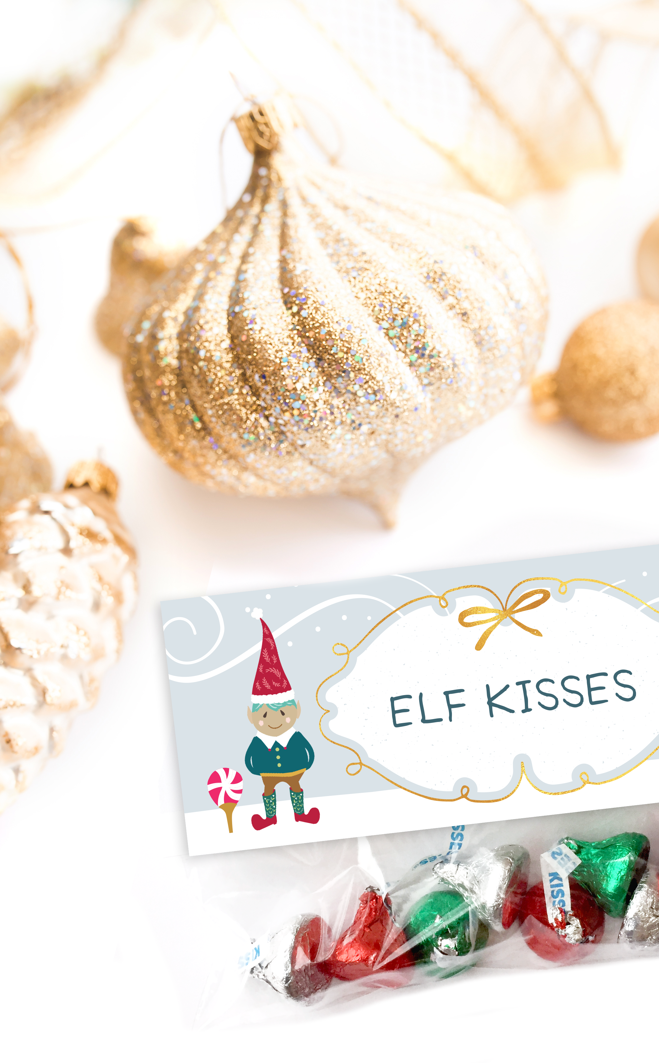 Christmas Treat Bag Toppers | DIY Elf Kisses Gift Idea for Kids – ARRA ...
