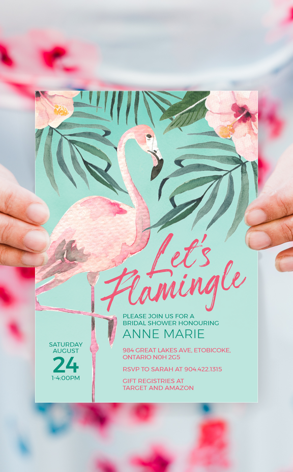 Flamingo Party Invitation – ARRA Creative