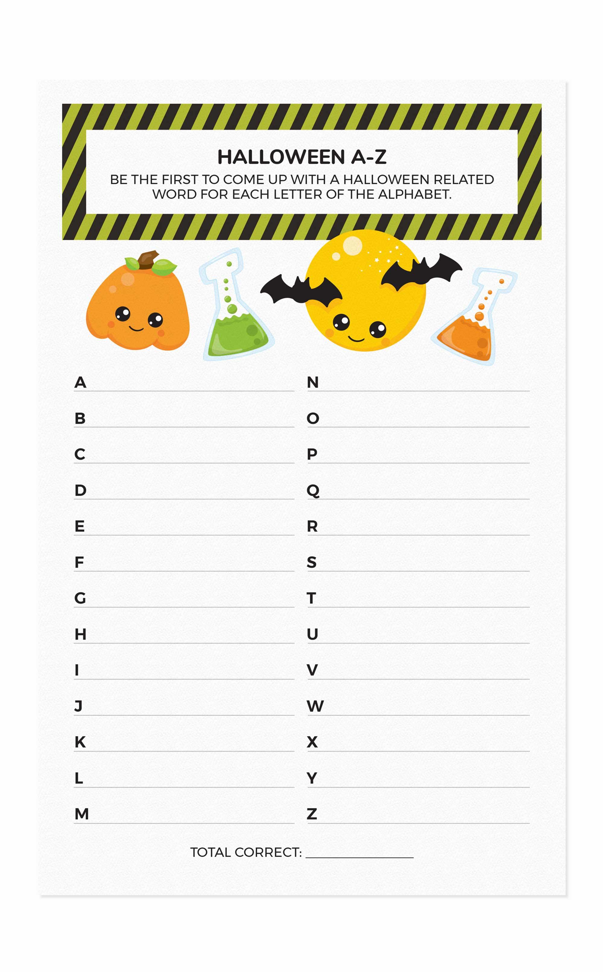 Halloween A-Z Game – ARRA Creative