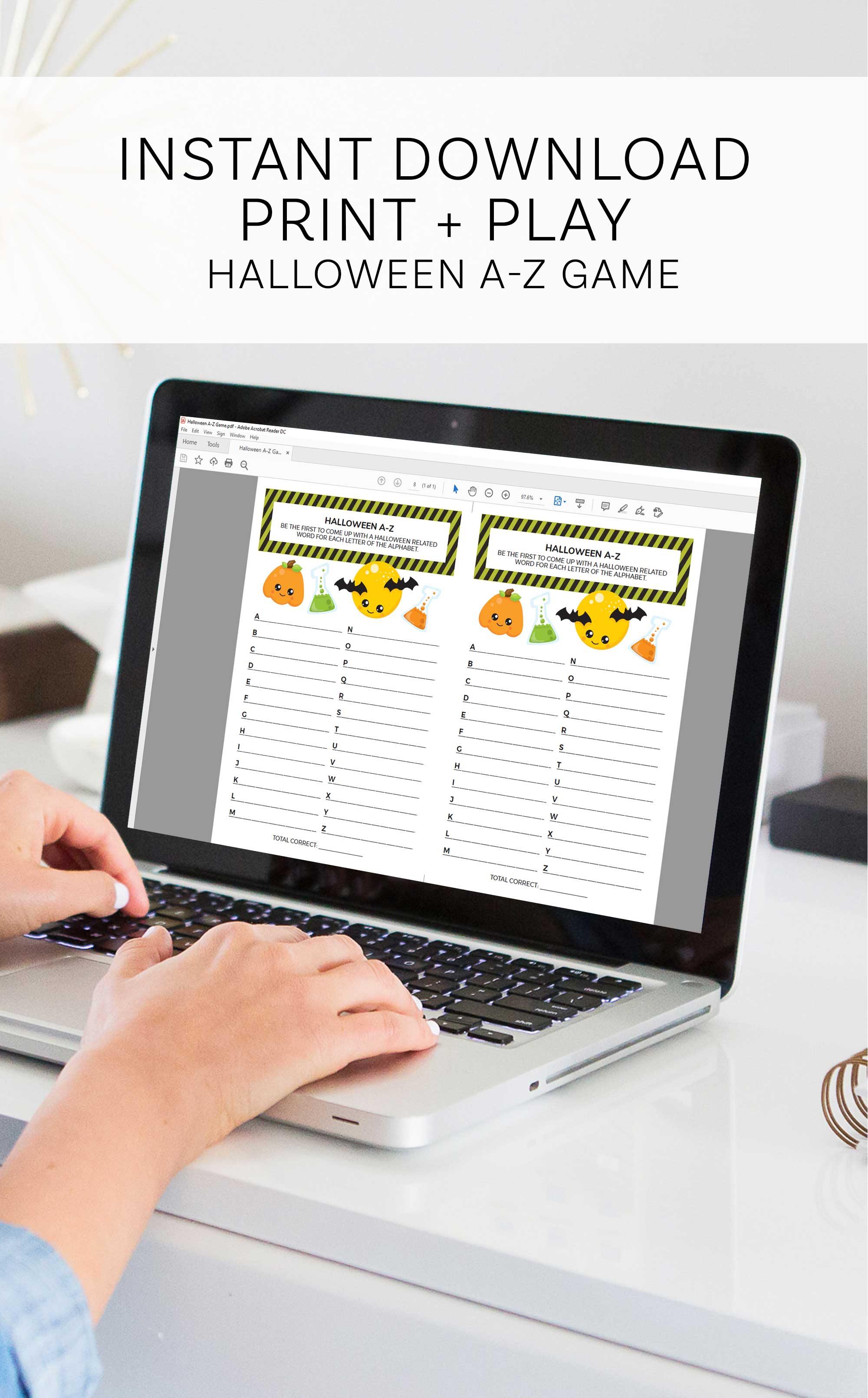 Halloween A-Z Game – ARRA Creative