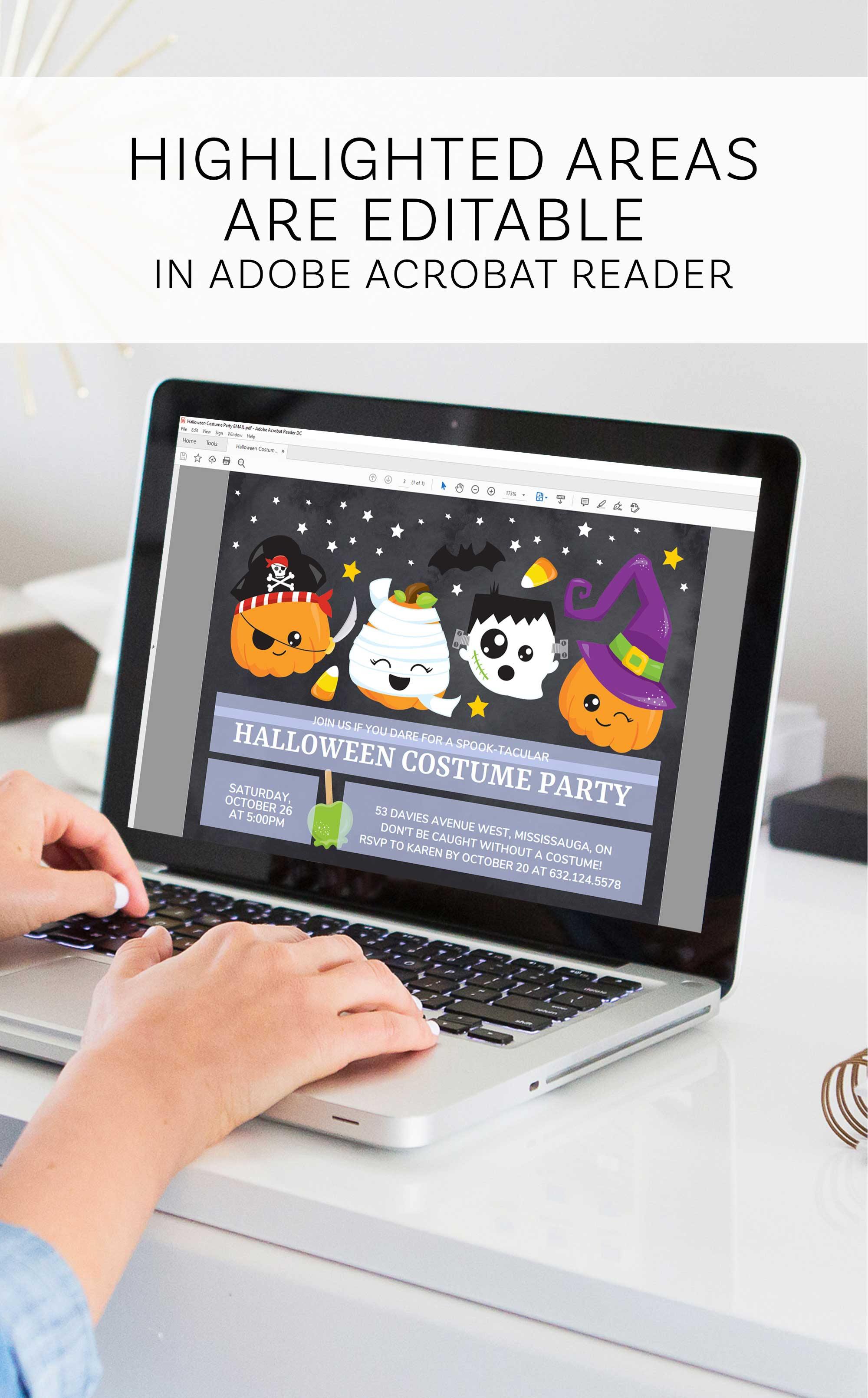 Kids Halloween Costume Party Invitation – ARRA Creative