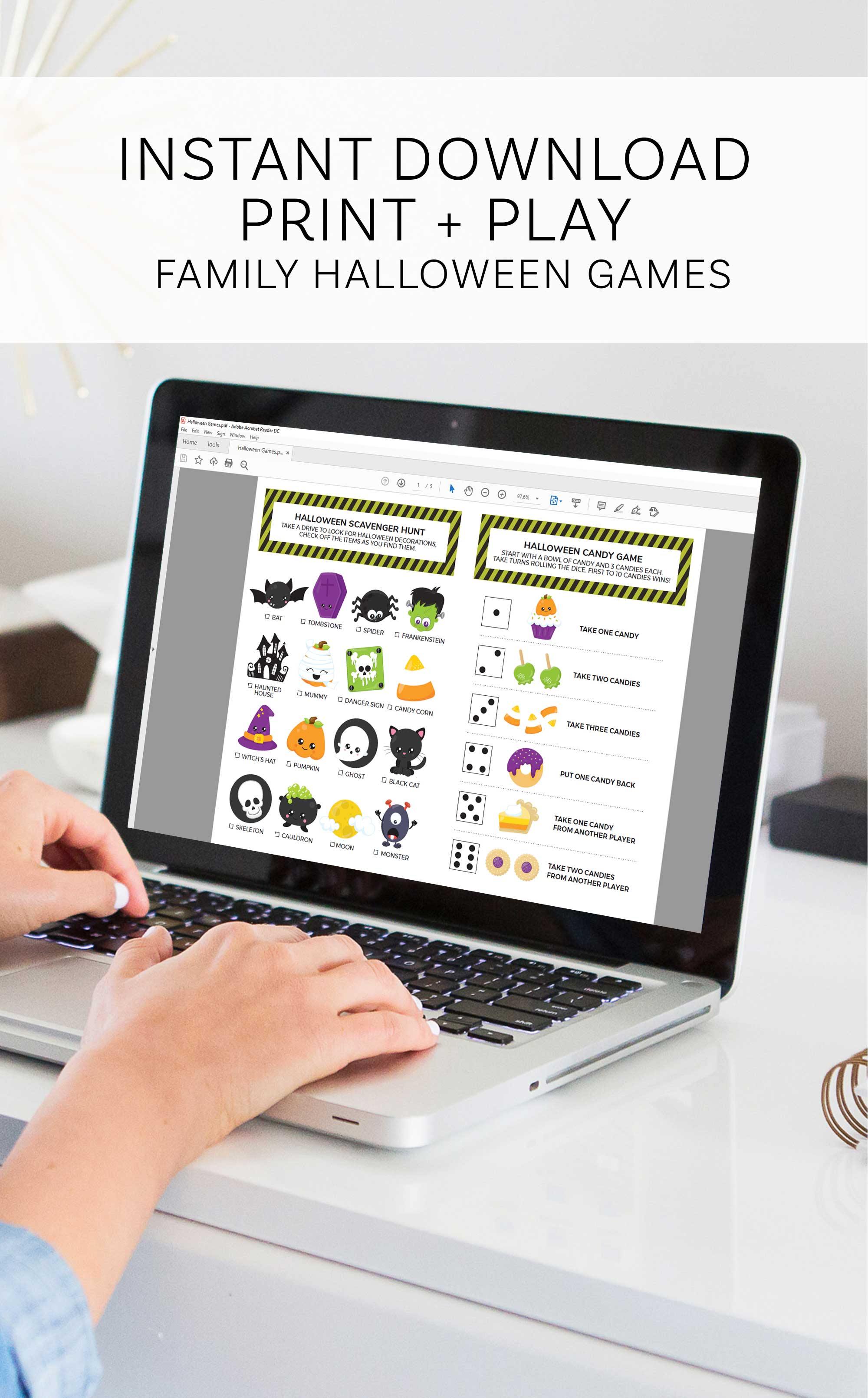 Printable Halloween Games Bundle for Kids – ARRA Creative