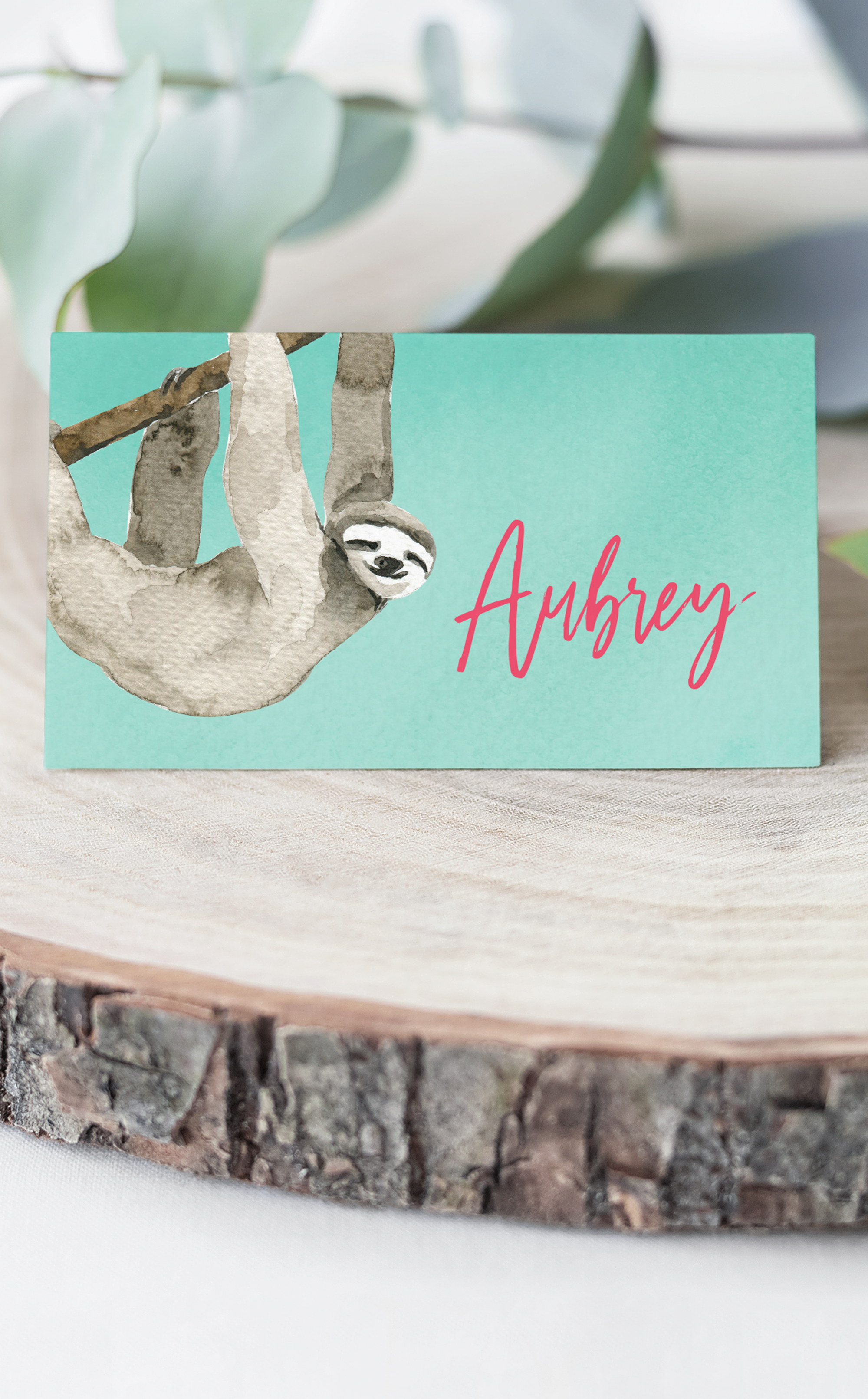 Jungle Animals Birthday Party Decorations | Printable Seating Cards ...
