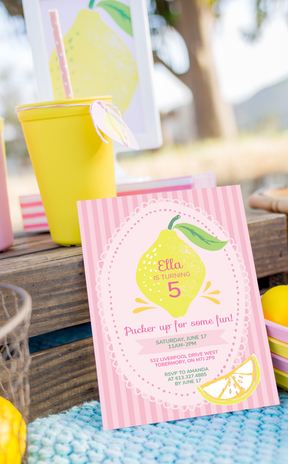 Lemon Birthday Invitation – ARRA Creative