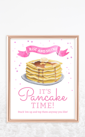 Pancake Bar Sign for Sleepover Birthday Party – ARRA Creative