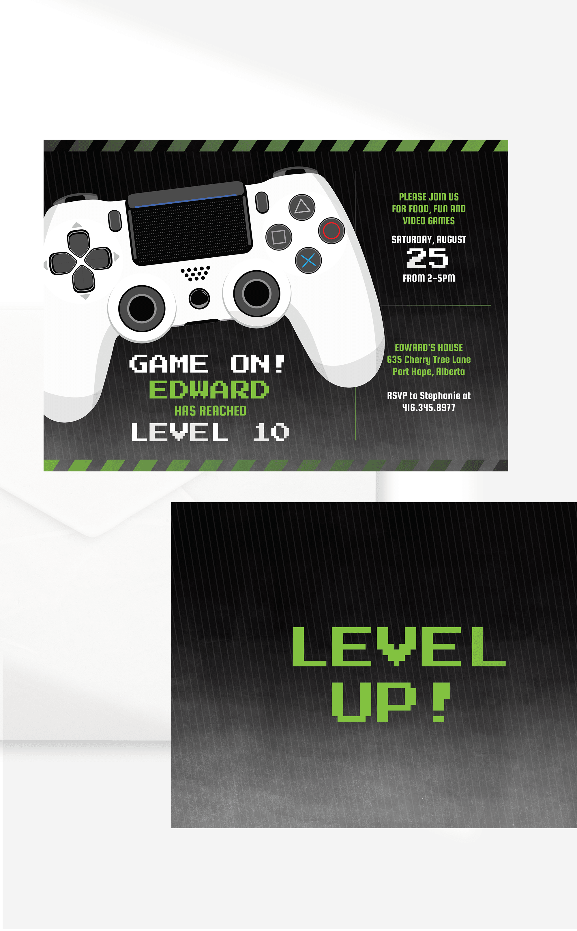 Video Game Birthday Party Invitation for Kids Online Video Game Party ...