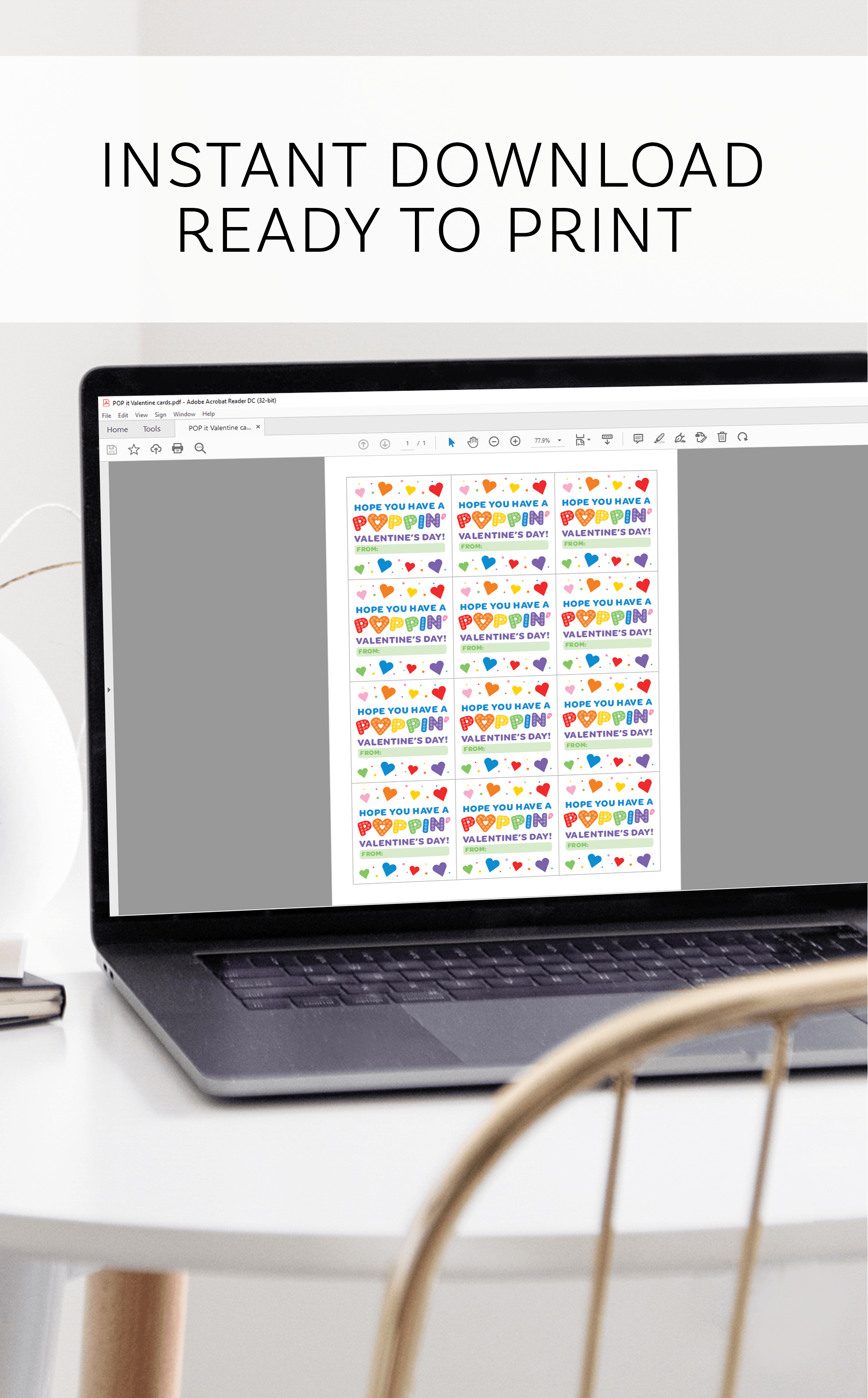 Pop It Valentine Cards | Classroom Valentine Gift Tags – ARRA Creative