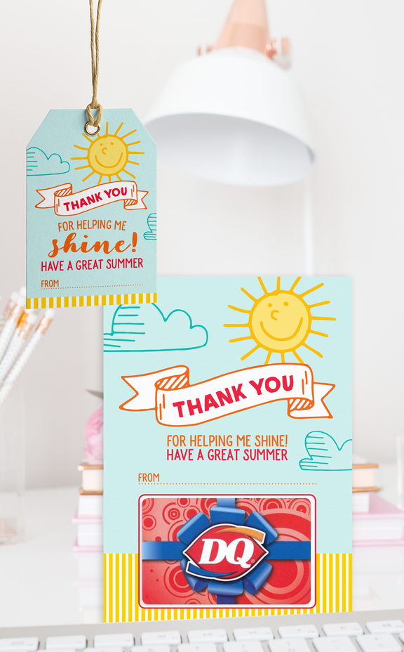 Shine Teacher Thank You Gift Card Holder and Gift Tags – ARRA Creative