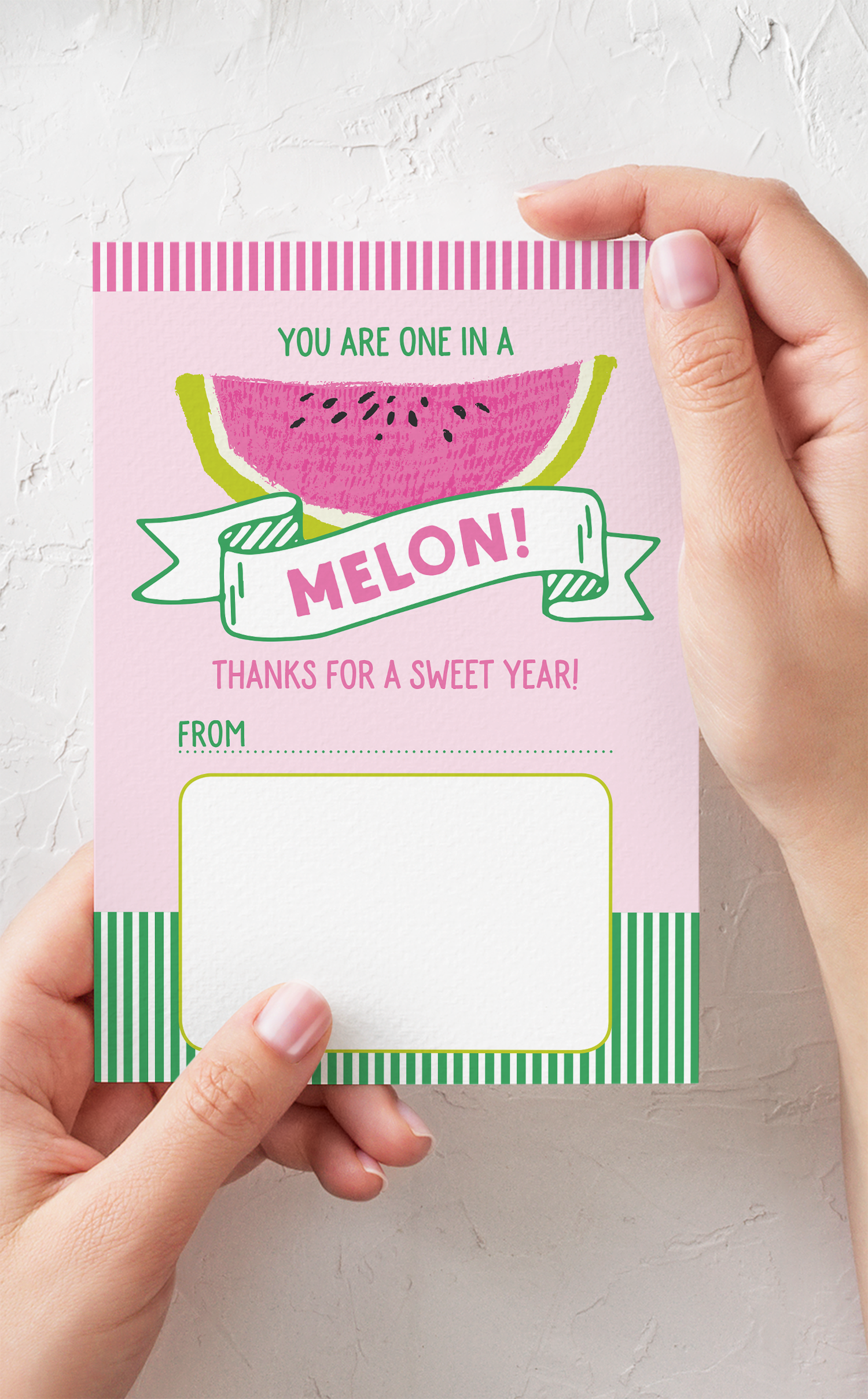 Melon Teacher Thank You Gift Card Holder and Gift Tags – ARRA Creative