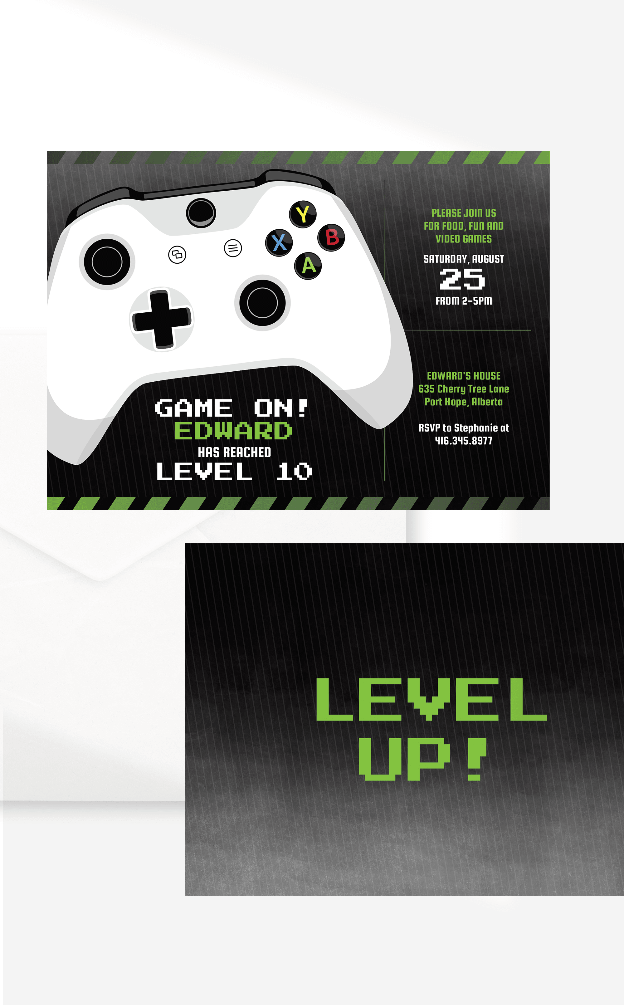 Video Game Birthday Party Invitation for Kids Online Video Game Party ...