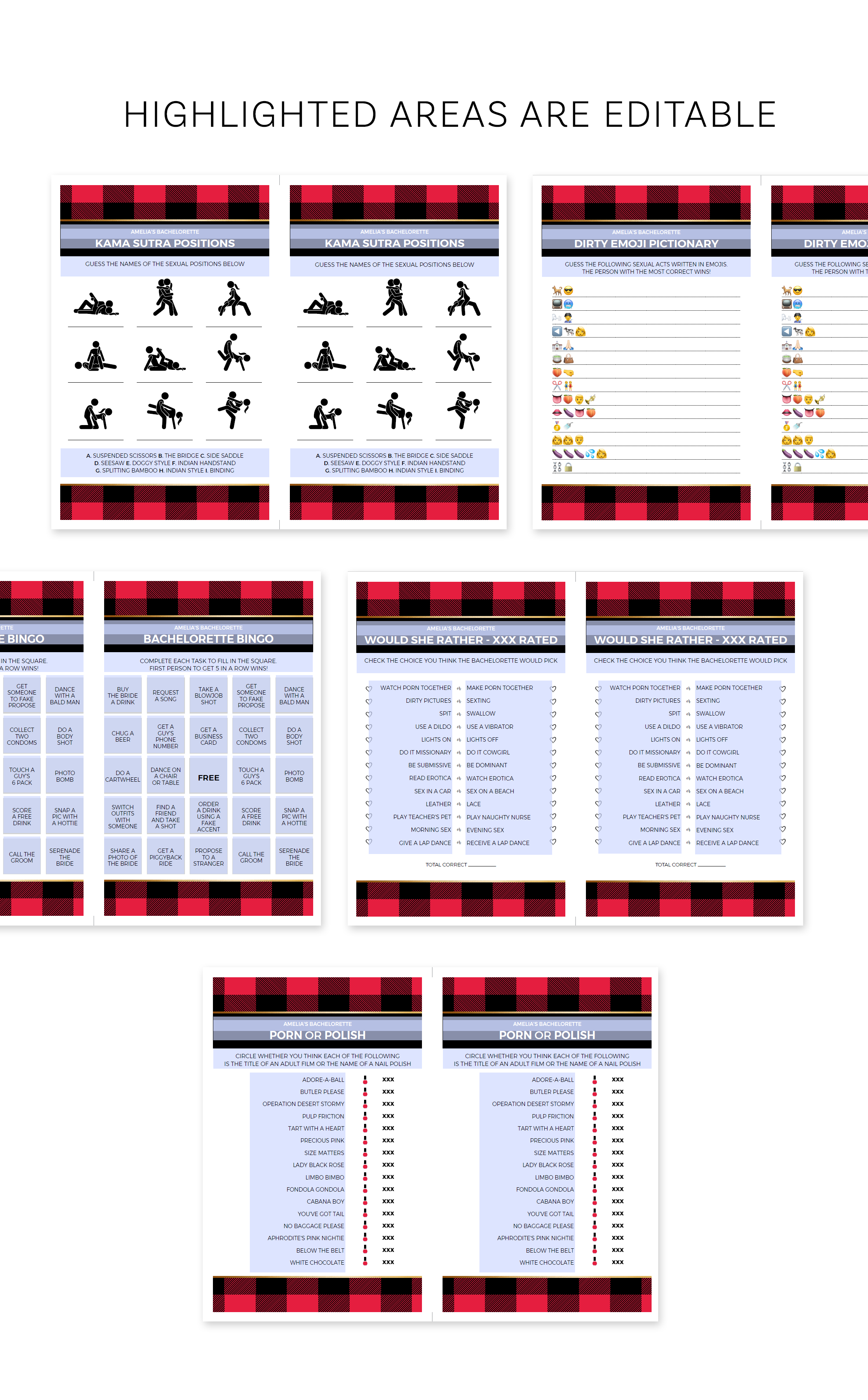 Printable Bachelorette Party Games | Flannel Fling Before the Ring ...