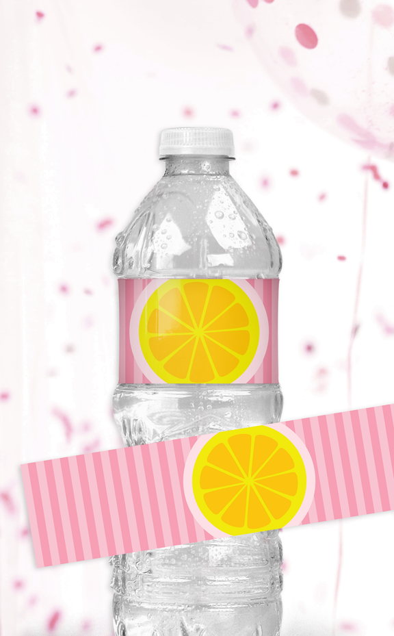 Lemon Birthday Party Decorations | Printable Water Bottle Labels – ARRA ...