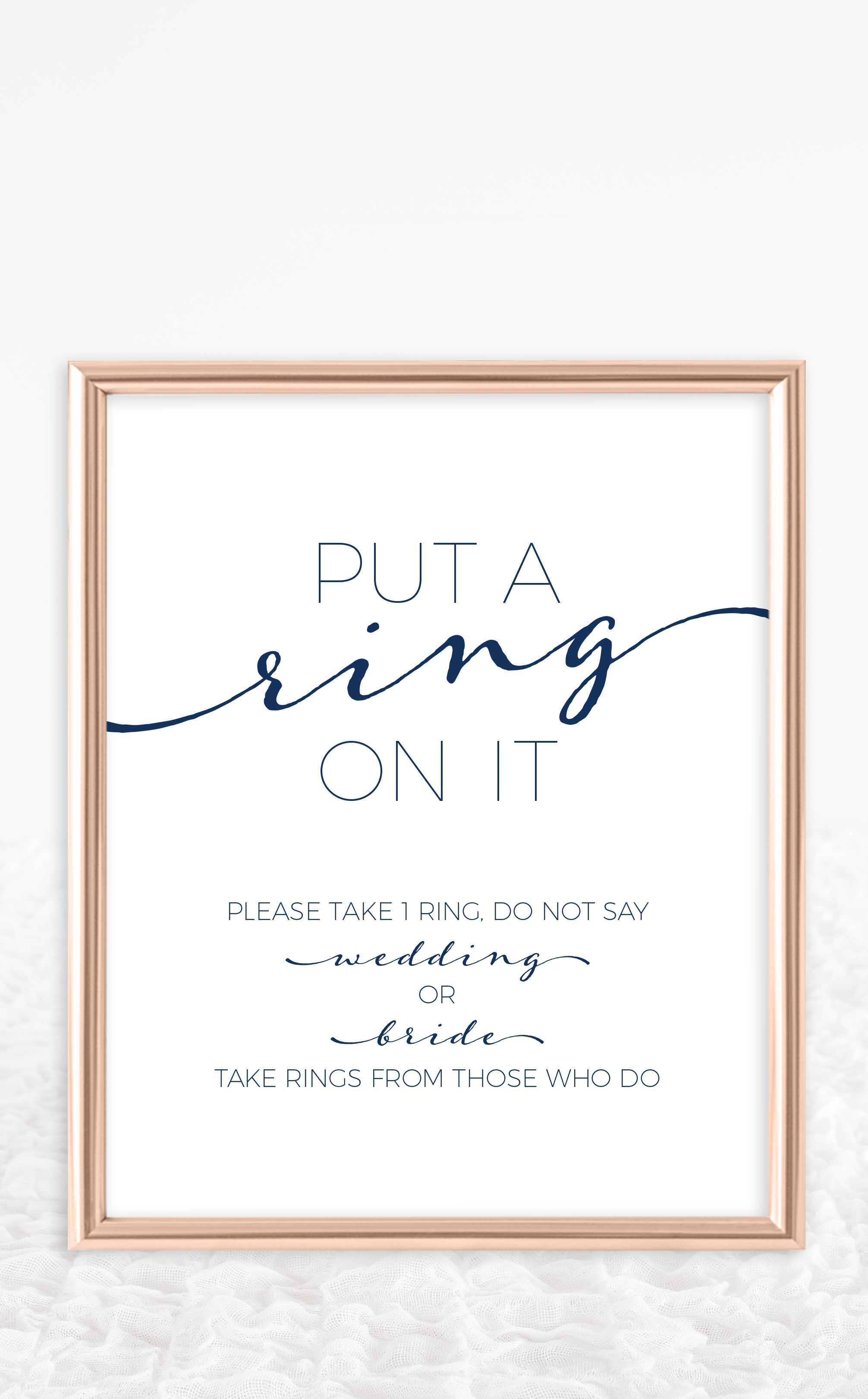 Navy Put a Ring On It Bridal Shower Game – ARRA Creative